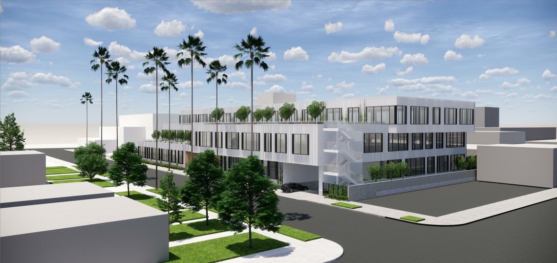 Progress report for Metro-adjacent offices in Jefferson Park | Urbanize LA